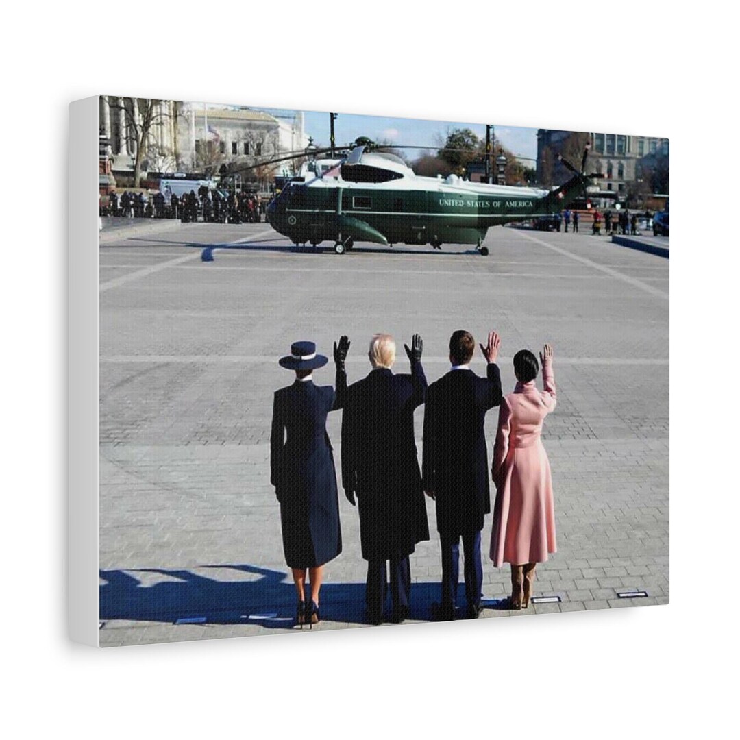 Canvas Print, Trump Inauguration Goodbye Biden, Wall Art Decor ...