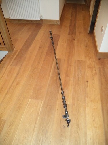 Hand Made Bespoke Wrought Iron Curtain Pole / Rod With Pigs - Etsy