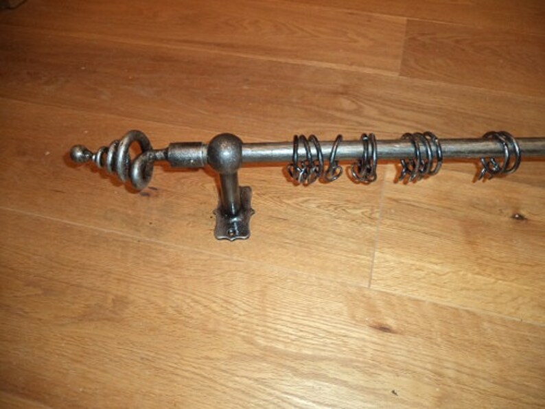 Hand Made Bespoke Wrought Iron Curtain Pole / Rod With Pigs - Etsy