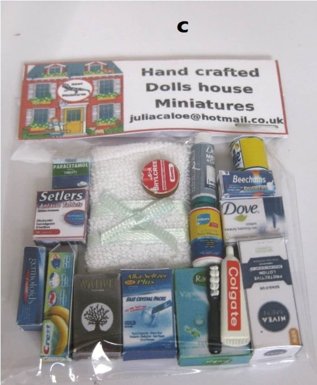 MODERN Miniature Bathroom Set (blue Bathroom Set) - Etsy