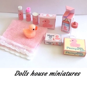 Miniature Baby Items PINK DUCK | Etsy