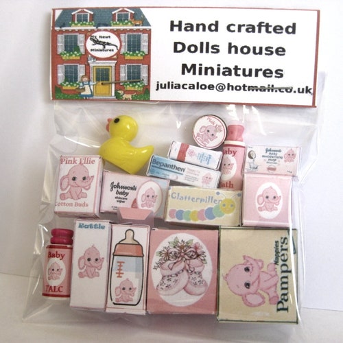 Miniature Baby Items PINK DUCK - Etsy