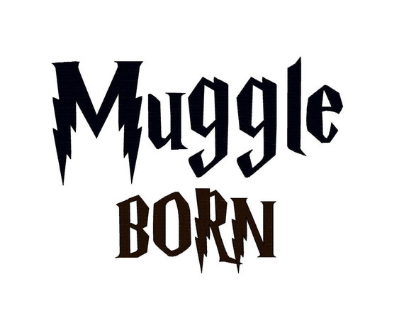 Muggle Born II. Instant Download Machine Embroidery Design. | Etsy