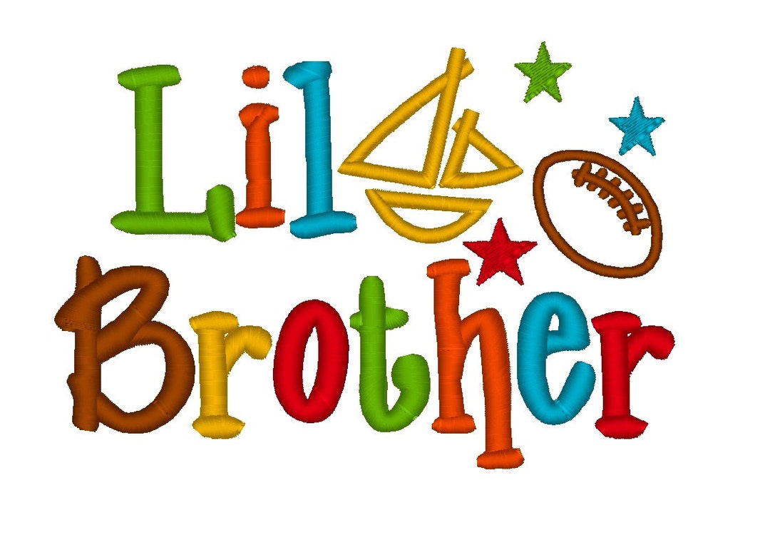 Lil Little Brother - Satin and Fill Versions. Instant Download Machine ...