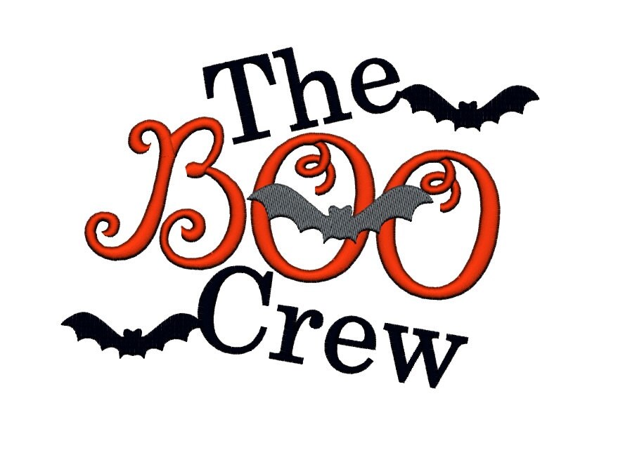 The BOO Crew Halloween . Instant Download Machine Embroidery | Etsy