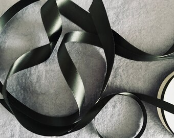 Black Satin Ribbons - Etsy
