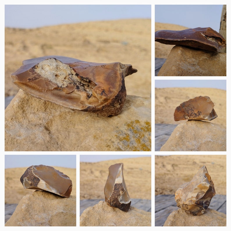 Rare Paleolithic Hand Axe Flint Stone Tool From Mount Karkom Hunting ...