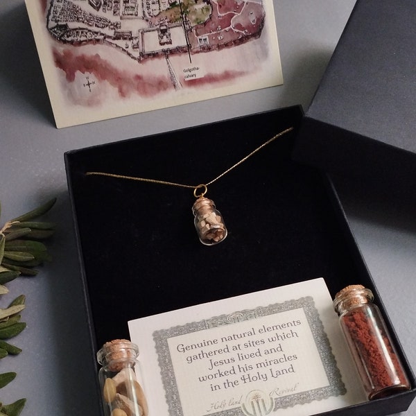 Jerusalem Rock Pendant Holy Land Macrame Handmade - Etsy