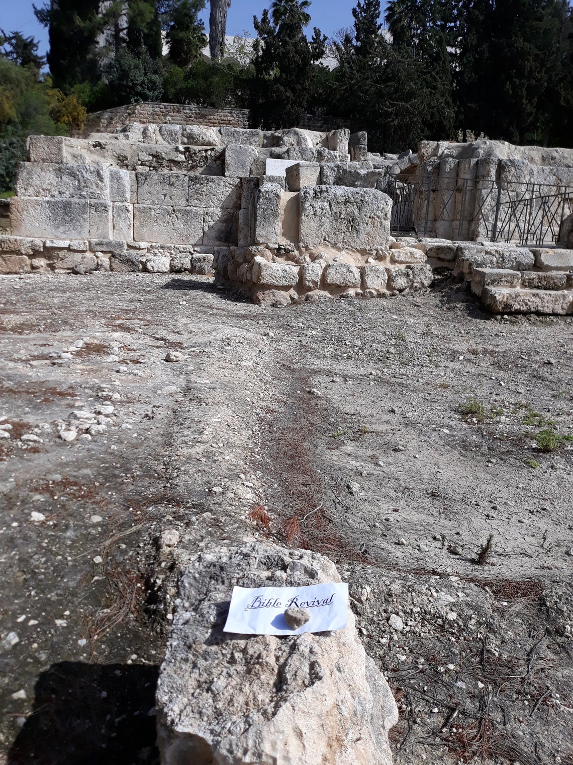 Emmaus Site Stone Fragment Where Jesus Appeared After His Death and ...