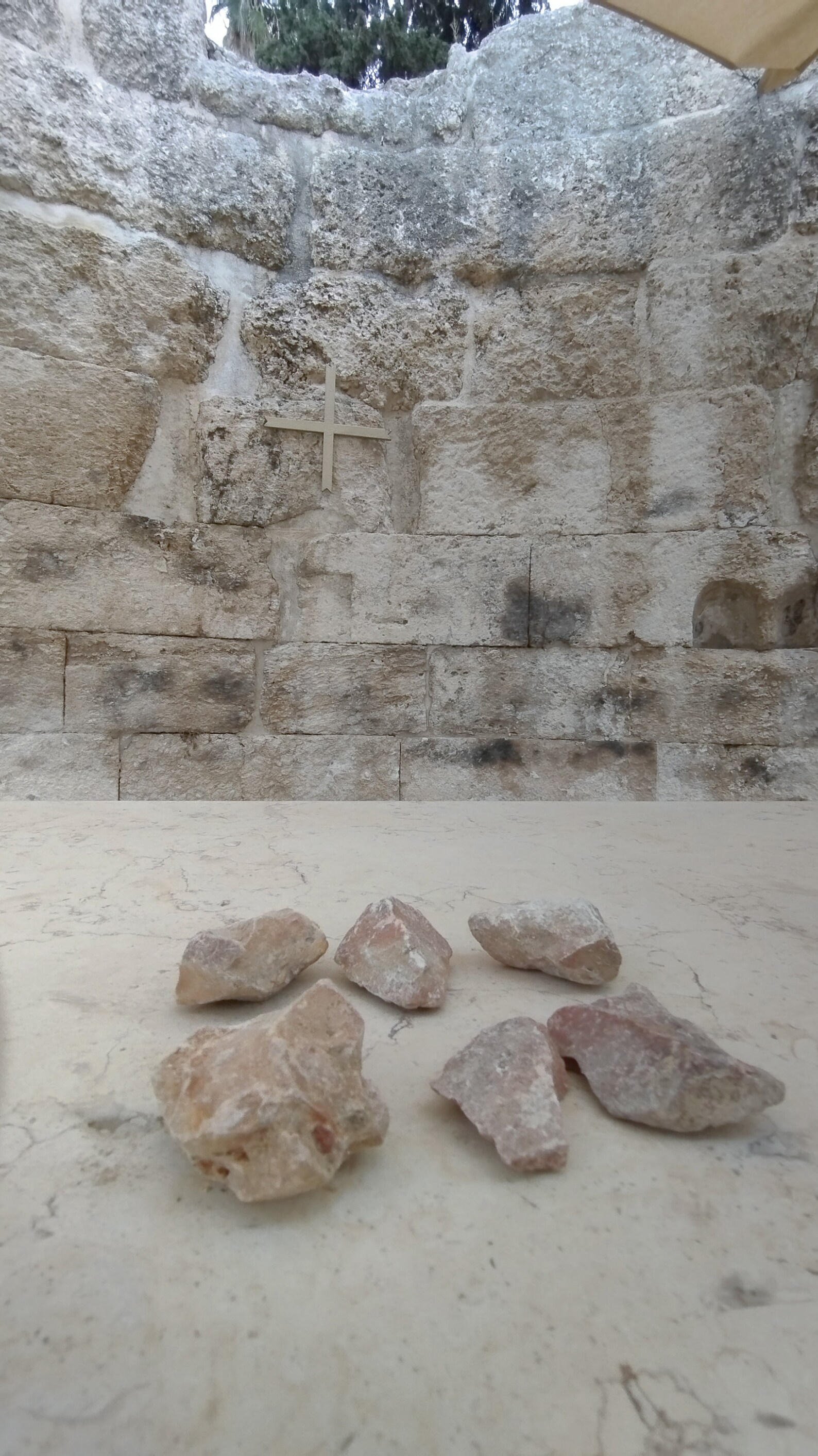 Emmaus Site Stone Fragment Where Jesus Appeared After His Death and ...