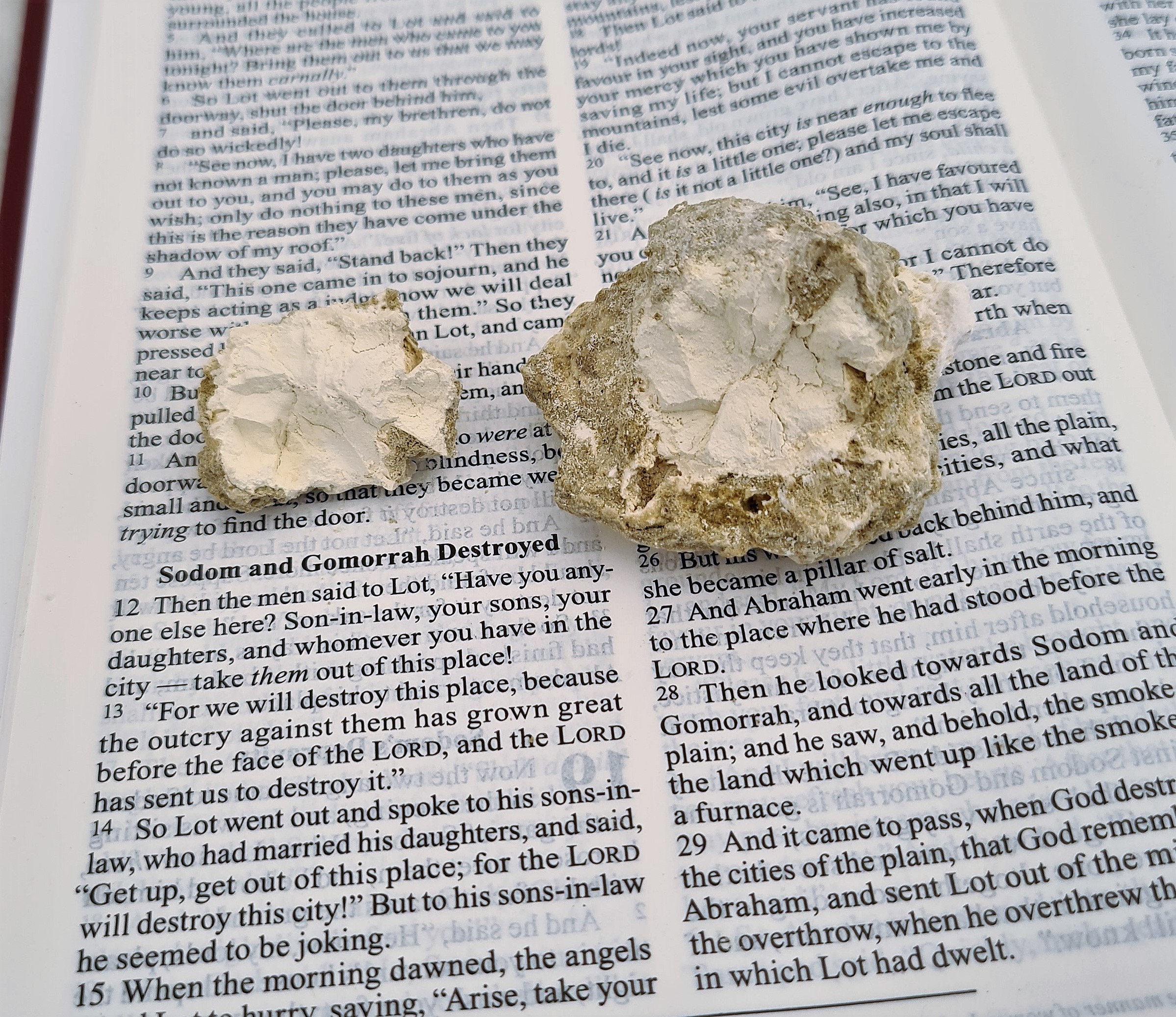 Brimstone Sulfur Physical Evidence of Divine Intervention Dead sea