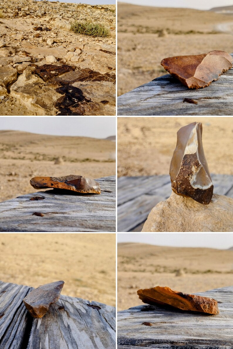 Hand Axe Flint Stone Tool From Negev Desert Area - Hunting Clans - Etsy