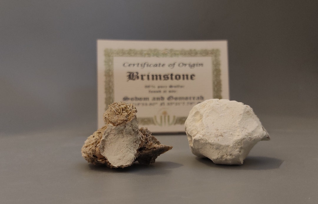 Brimstone Sodom Gomorrah Mineral Genesis Element - Etsy