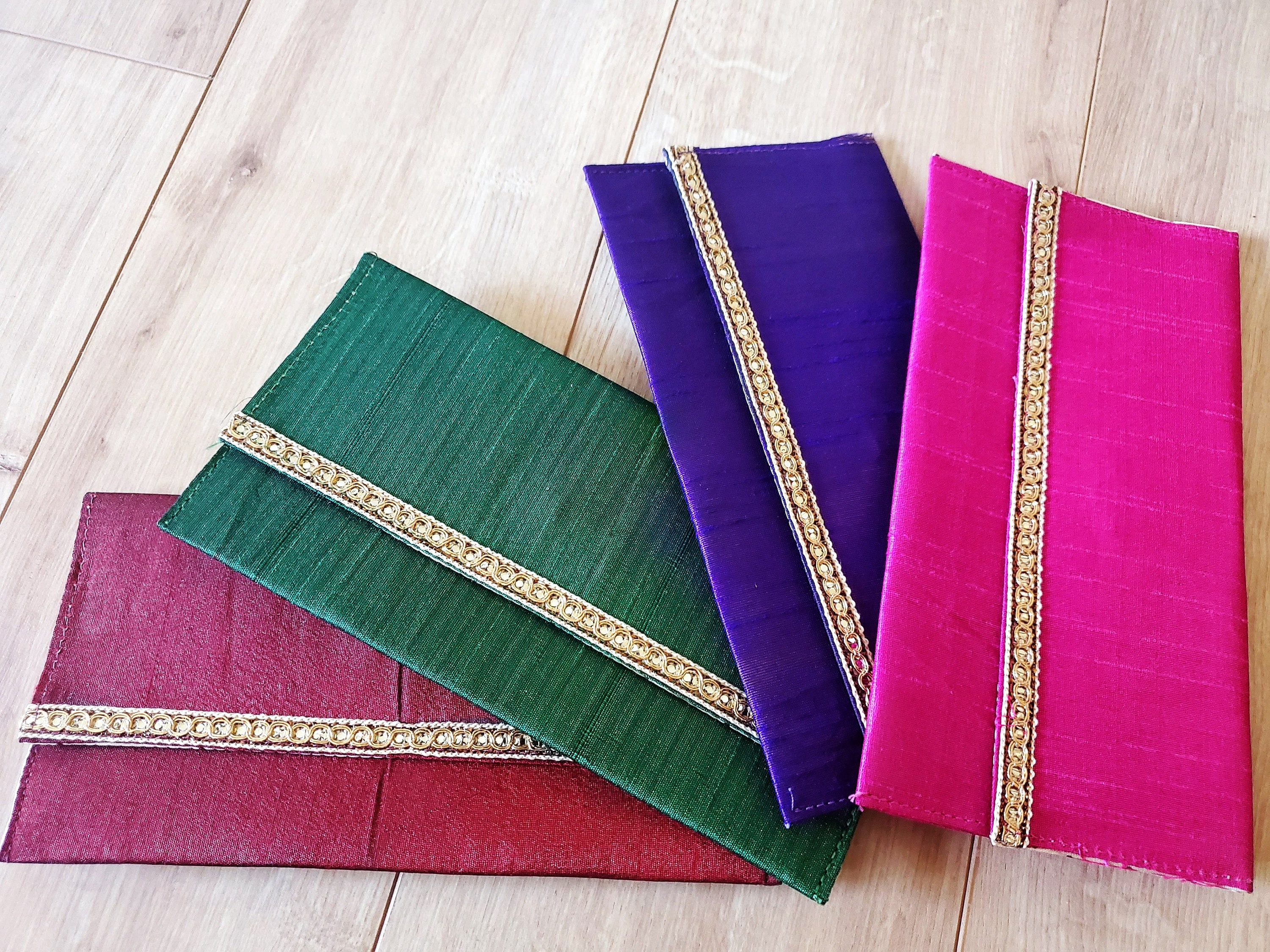 Set of 4 Envelopes, Money Purse, Coin Purse, Cash Envelope Wallet Cash ...