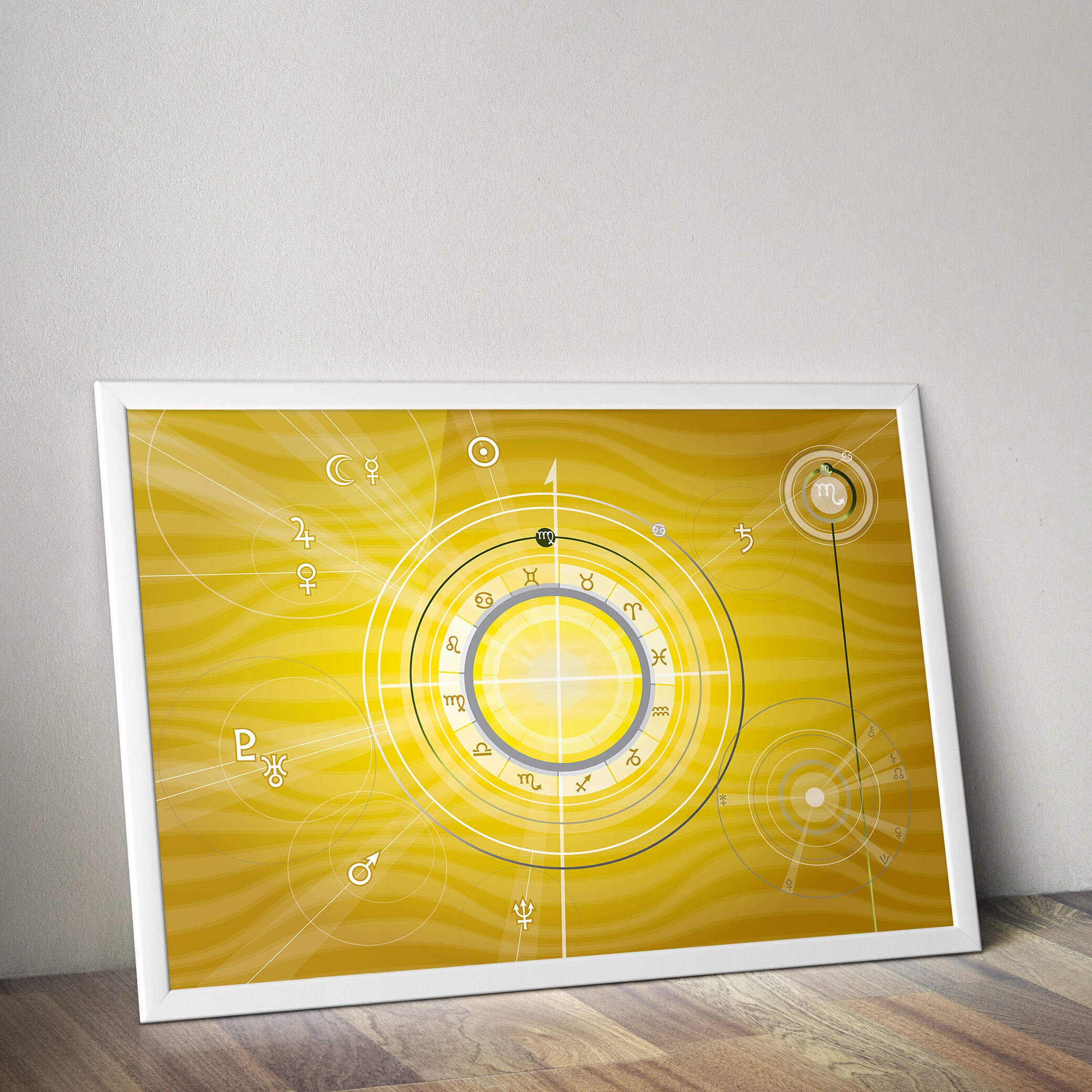 Custom Astrology Chart Natal Chart Birth Chart. Modern and - Etsy