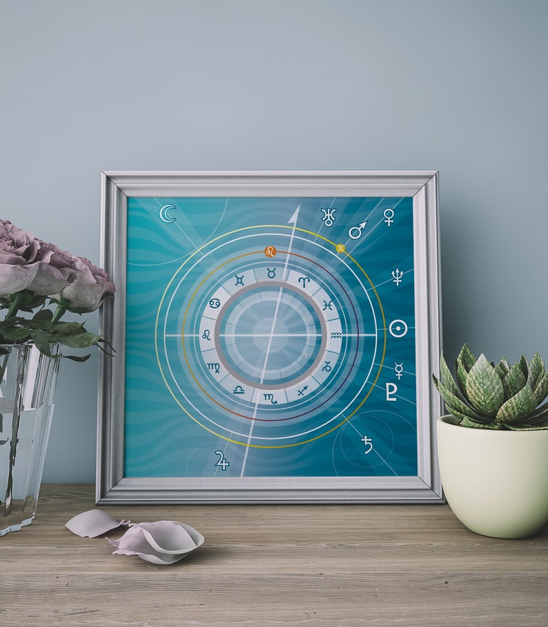 Custom Astrology Chart Natal Chart Birth Chart Modern - Etsy
