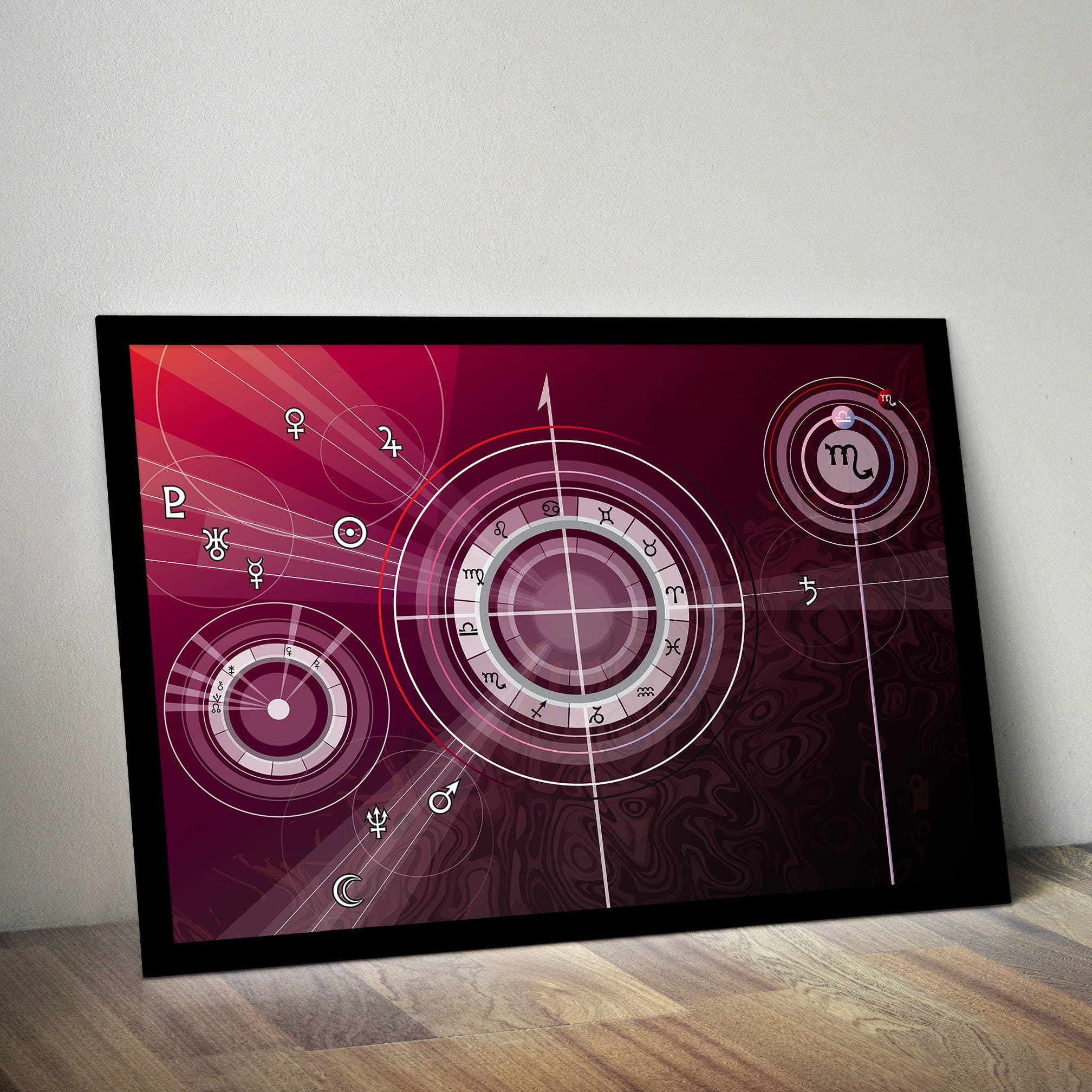 Custom Astrology Chart Natal Chart Birth Chart. Modern and - Etsy