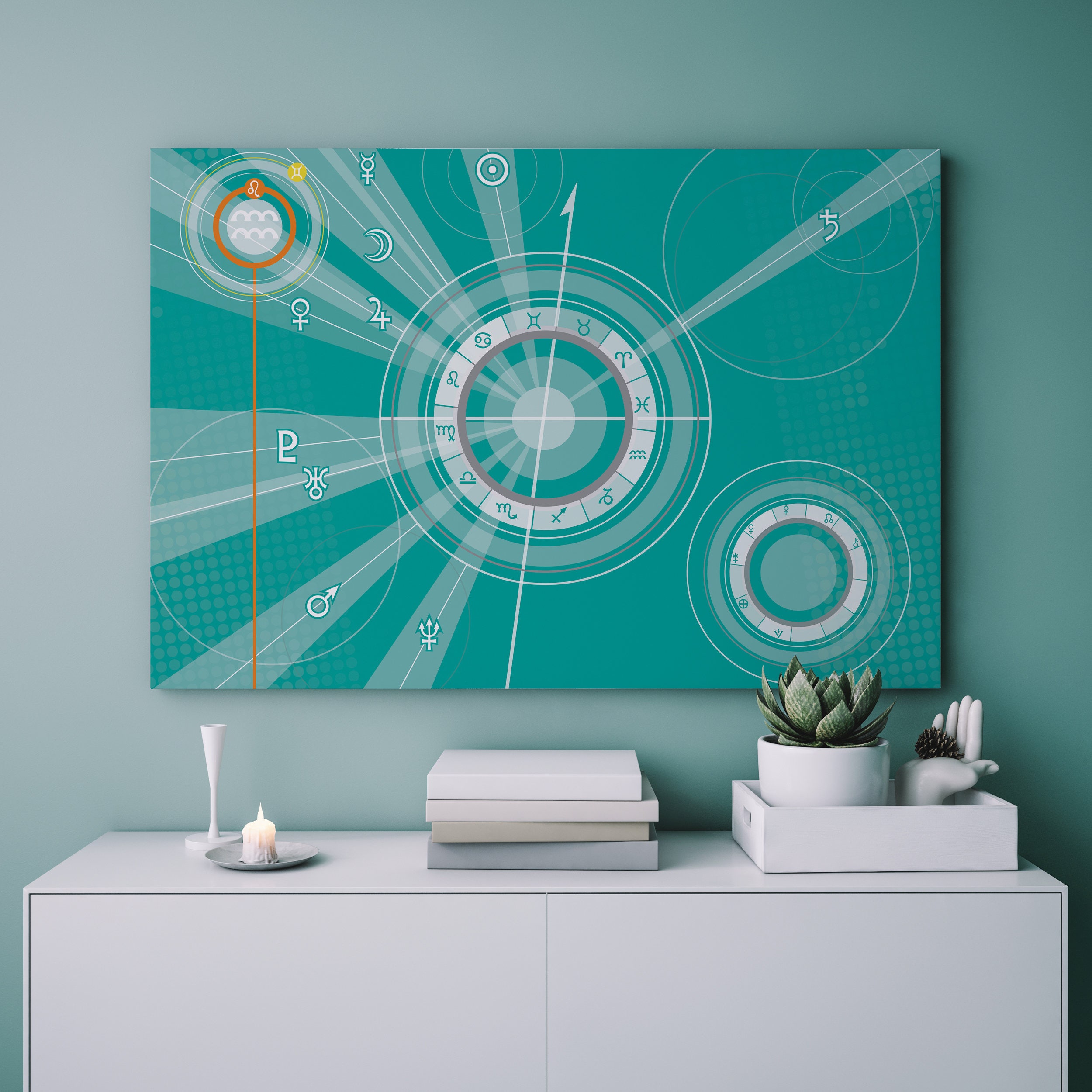 Custom Astrology Chart Natal Chart Birth Chart. Modern and - Etsy