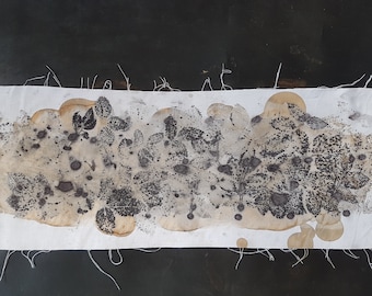 43 X 22 Cm Rust Dyed Rusty Cloth Slow Eco Dyeing Natural Dye - Etsy