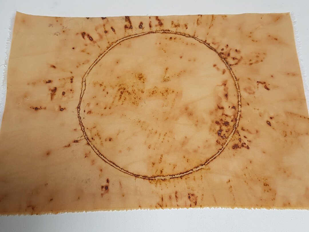 30 X 20 Cm Rust Dyed Cloth Slow Dyeing Natural Organic Eco Textile ...