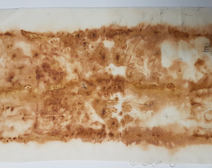 45 X 30 Cm Rust Dyed Rusty Cloth Slow Eco Dyeing Natural Dye Organic ...