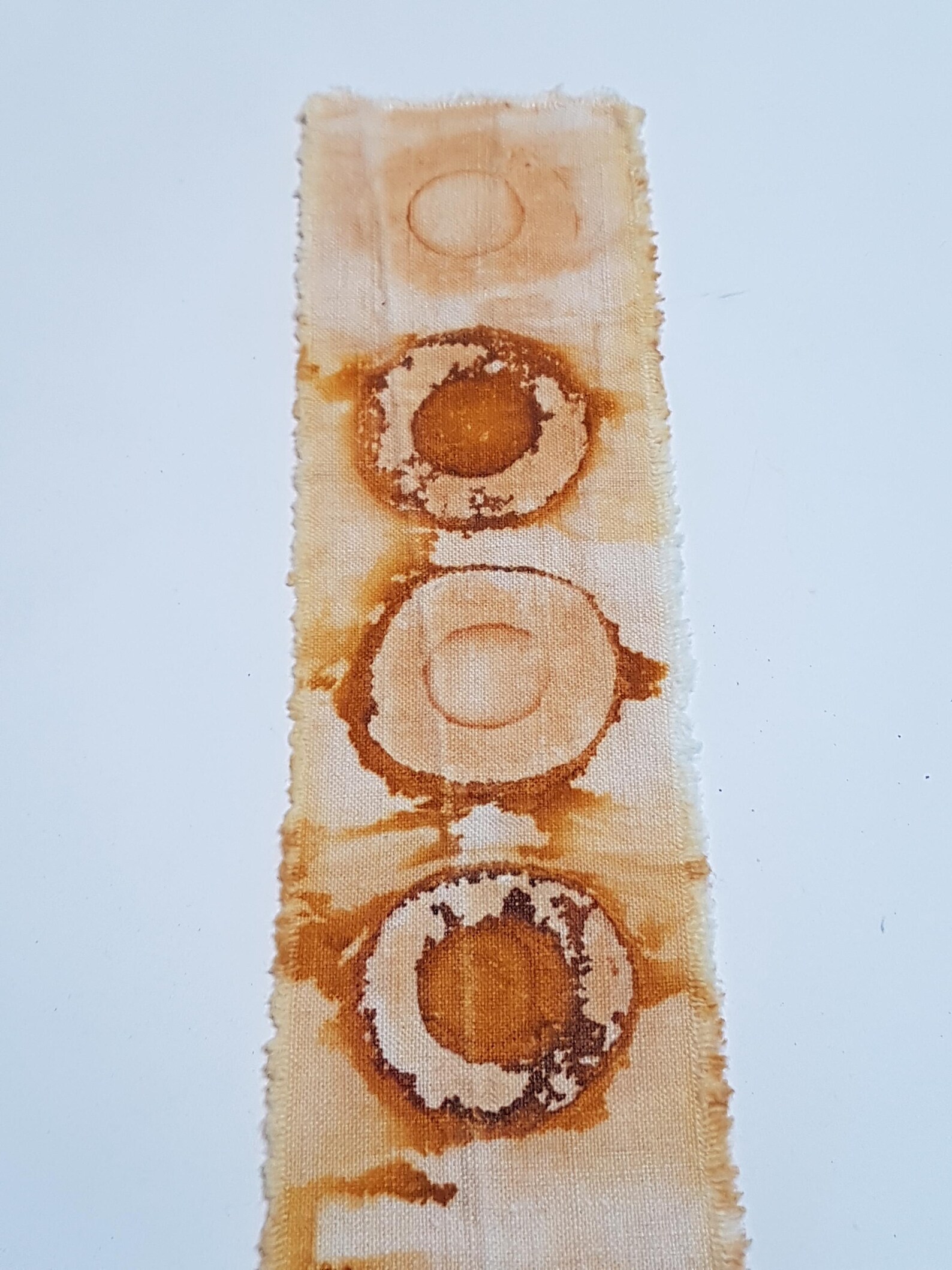 Rust Dyed Canvas Fabric, Slow Dyeing Eco Textile (29 X5 Cm) - Etsy