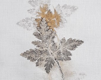 23 X 18cm Eco Dyeing Ecodyed Print Textile Art Natural Dye Cloth Fabric ...