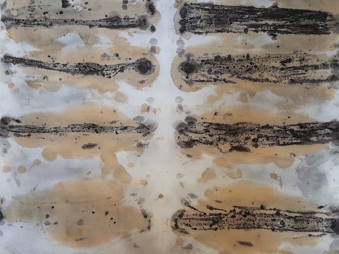 30 X 23 Cm Rust Dyed Rusty Cloth Slow Eco Dyeing Natural Dye Organic ...