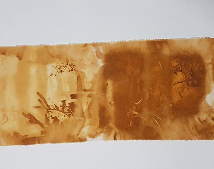 38 X 15 Cm Rust Dyed Rusty Cloth Slow Eco Dyeing Natural Dye Organic ...