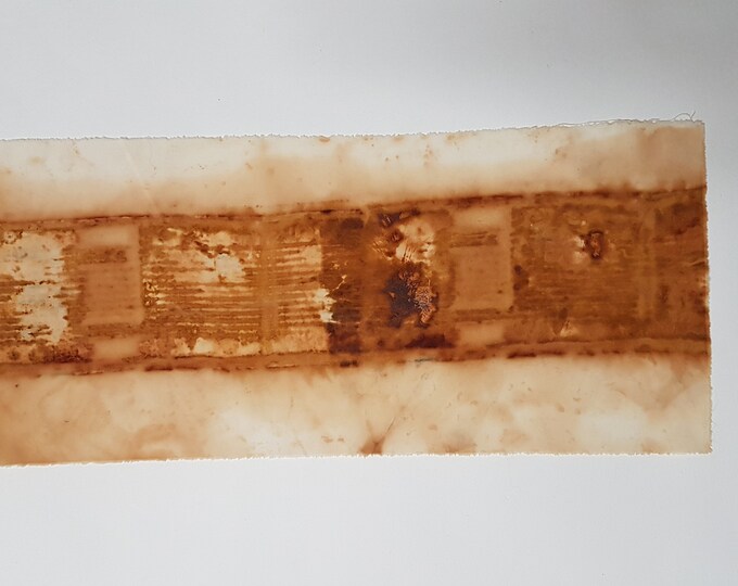 38 X 17 Cm Rust Dyed Rusty Cloth Slow Eco Dyeing Natural Dye Organic ...