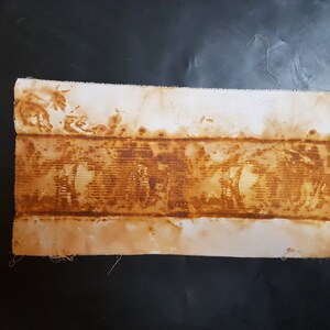43 X 22 Cm Rust Dyed Rusty Cloth Slow Eco Dyeing Natural Dye - Etsy