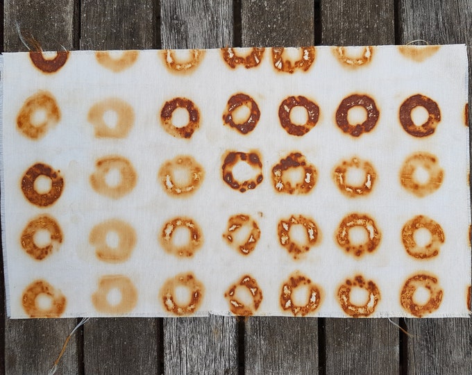 40 X 23cm Cloth Rust Dyed Cloth Slow Dyeing Washers Natural Organic Eco ...