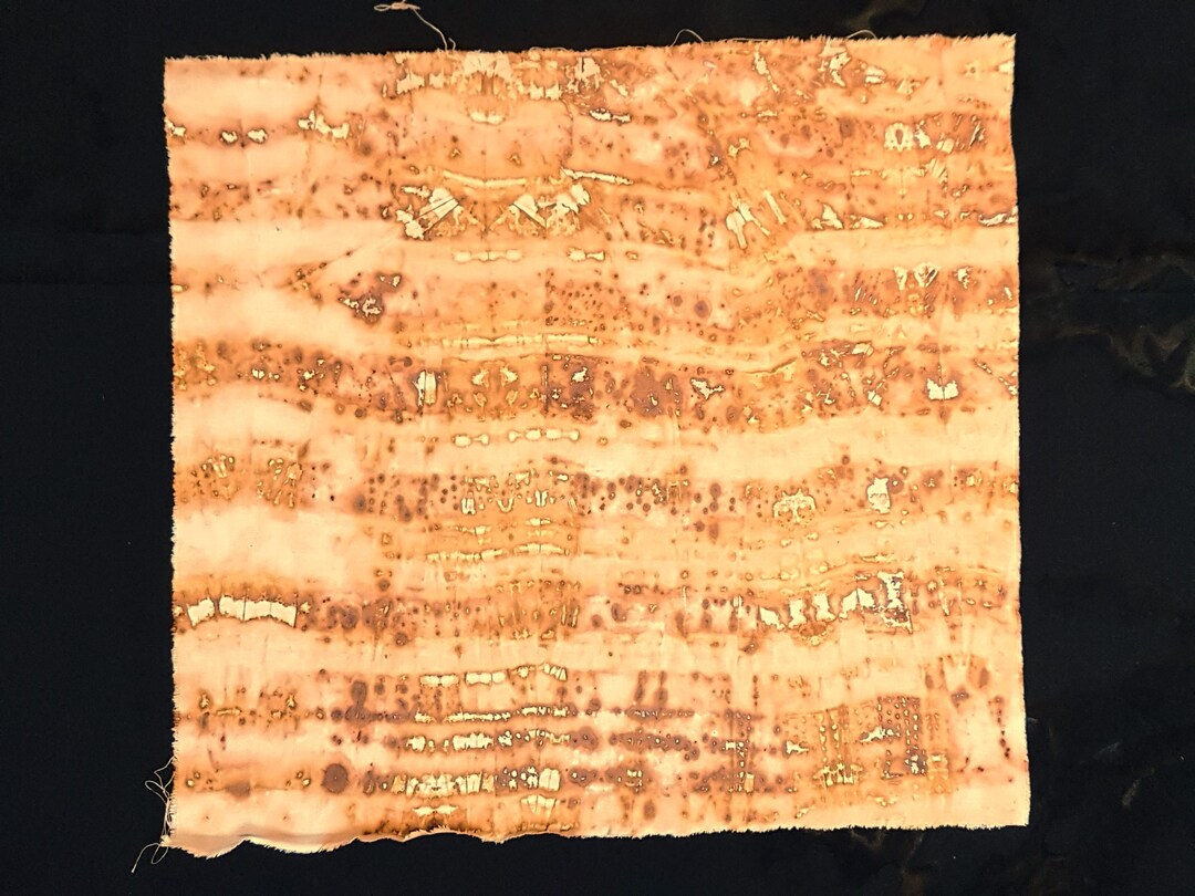 36 X 34 Cm Eco Dyeing Ecodyed Rust Print Rusty Files Textile Art ...
