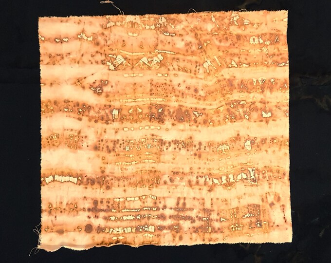36 X 34 Cm Eco Dyeing Ecodyed Rust Print Rusty Files Textile Art ...