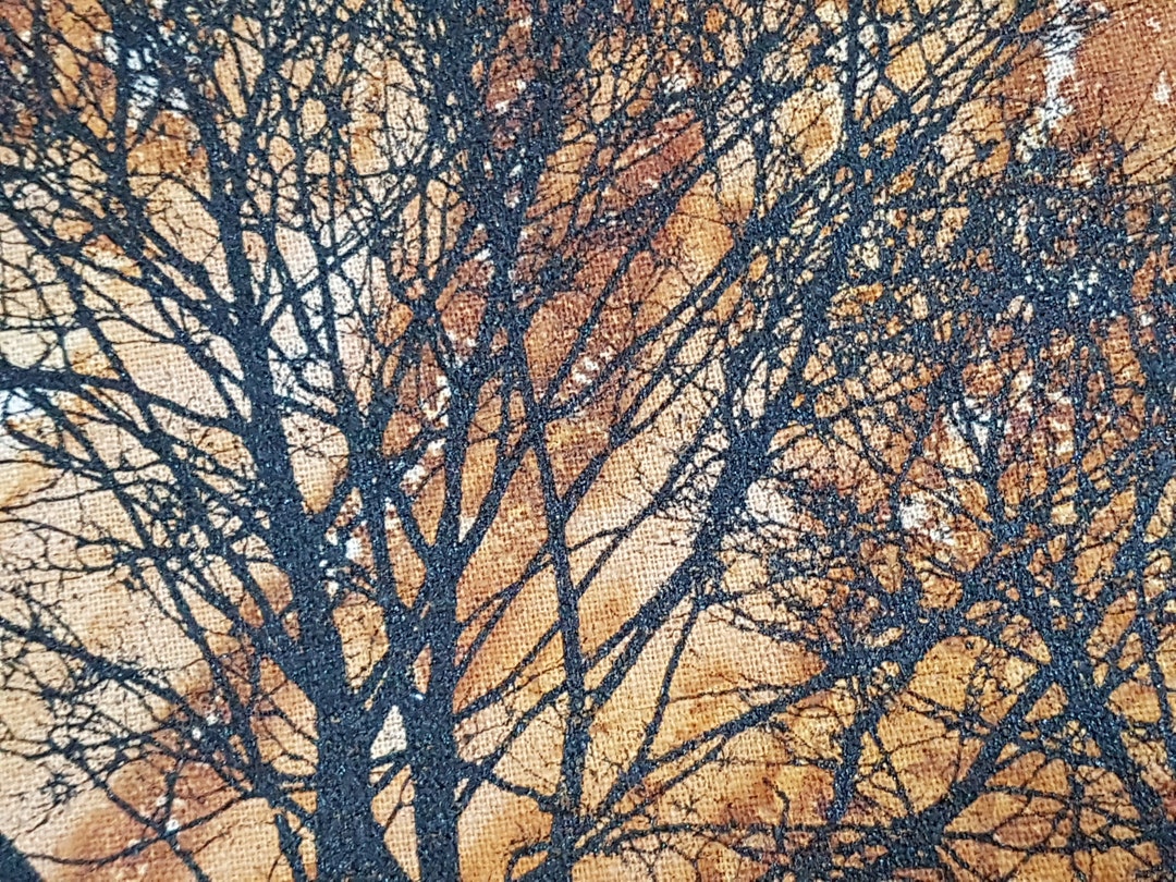 26 X 23 Cm Screenprinted Tree on Cloth Rust Dyed Slow Dyeing - Etsy