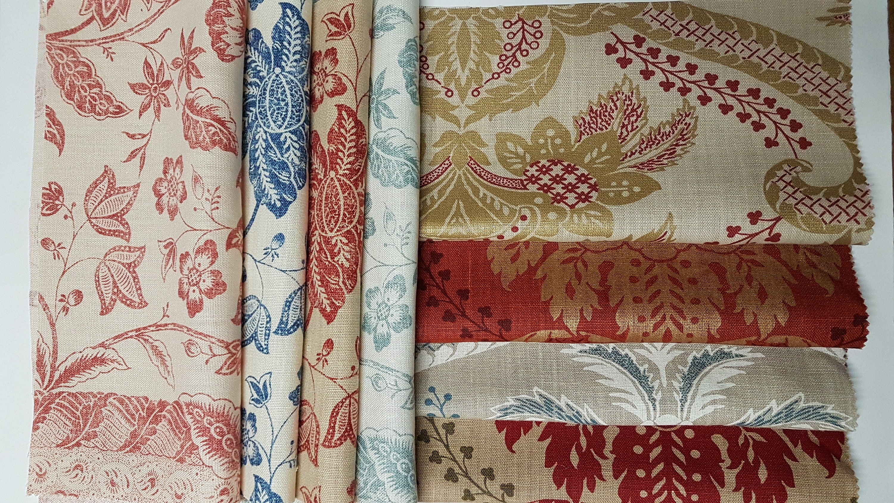 Linen Fabric Bundle of 8 Large Pieces Each 35 X 35cm Different - Etsy