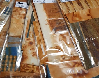 45 X 45 Cm Rust Dyed Cloth Slow Dyeing Natural Osnaburg Fabric Eco ...