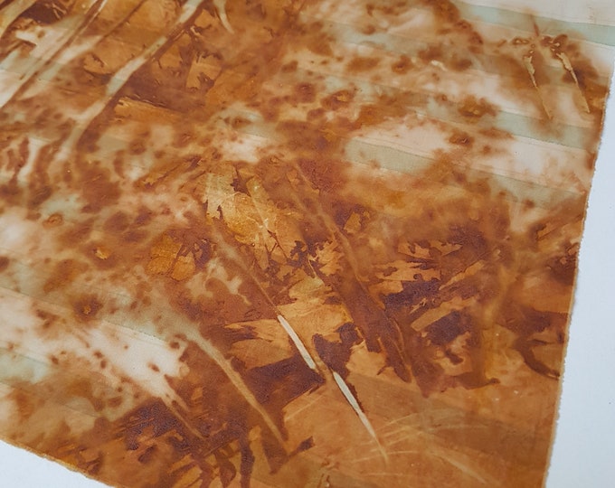 25 X 25 Cm Rust Dyed Rusty Cloth Slow Eco Dyeing Natural Dye Organic ...