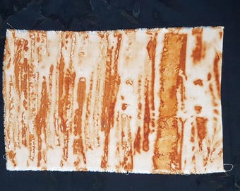 29 X 23 Cm Eco Dyeing Ecodyed Rust Print Rusty Files Textile Art ...