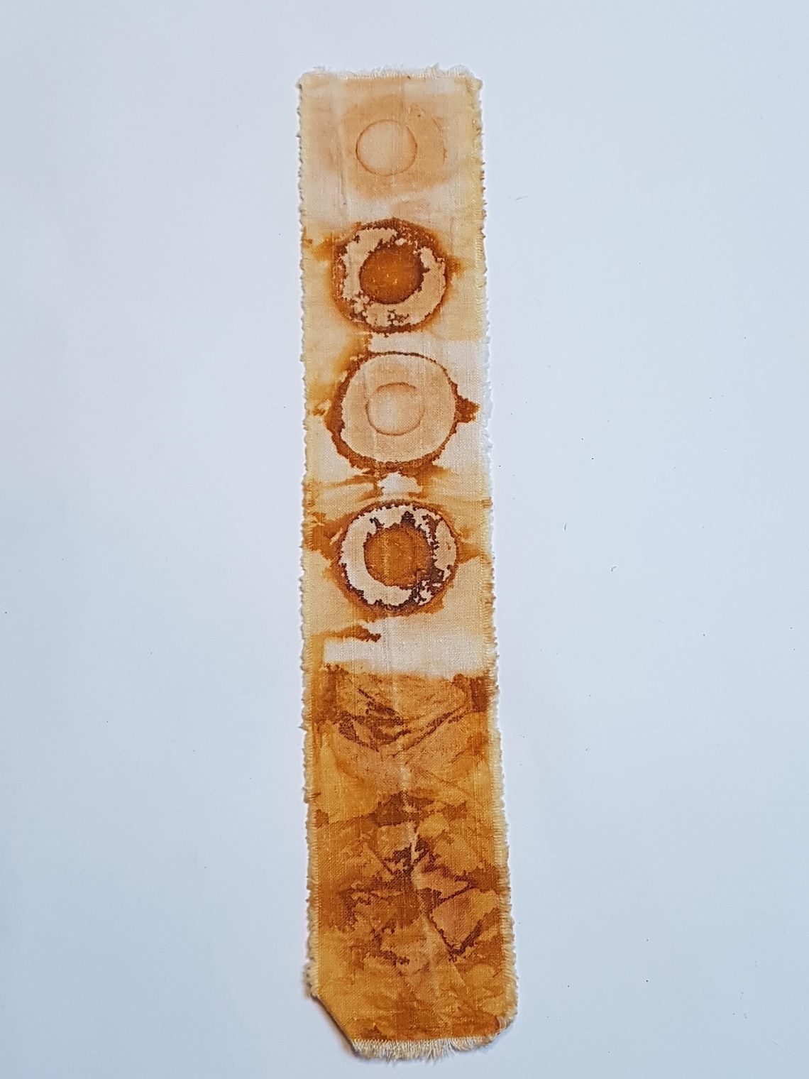 Rust Dyed Canvas Fabric, Slow Dyeing Eco Textile (29 X5 Cm) - Etsy