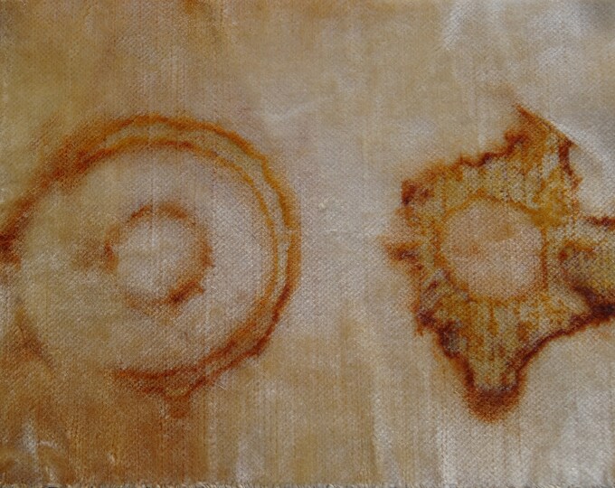 24 X 15 Cm Rust Dyed Cloth Slow Dyeing Natural Dyeing Organic Eco ...