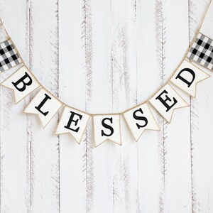 Blessed Banner Blessed Garland Thanksgiving Decoration - Etsy