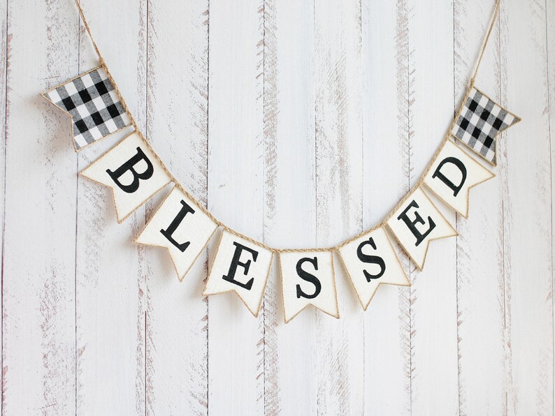 Blessed Banner Blessed Garland Thanksgiving Decoration - Etsy