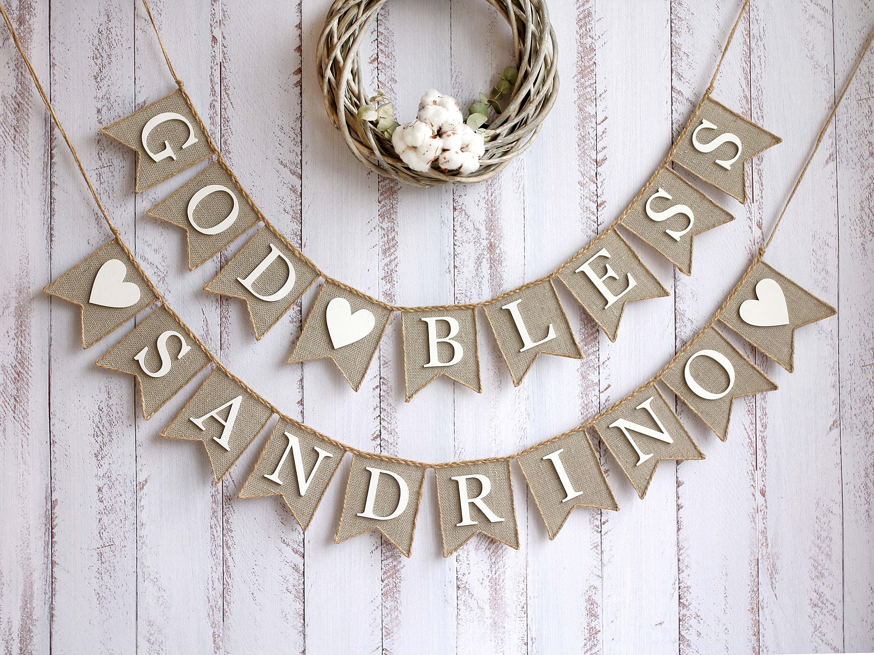 God Bless Banner Baptism Banner-Christening Banner-Communion | Etsy