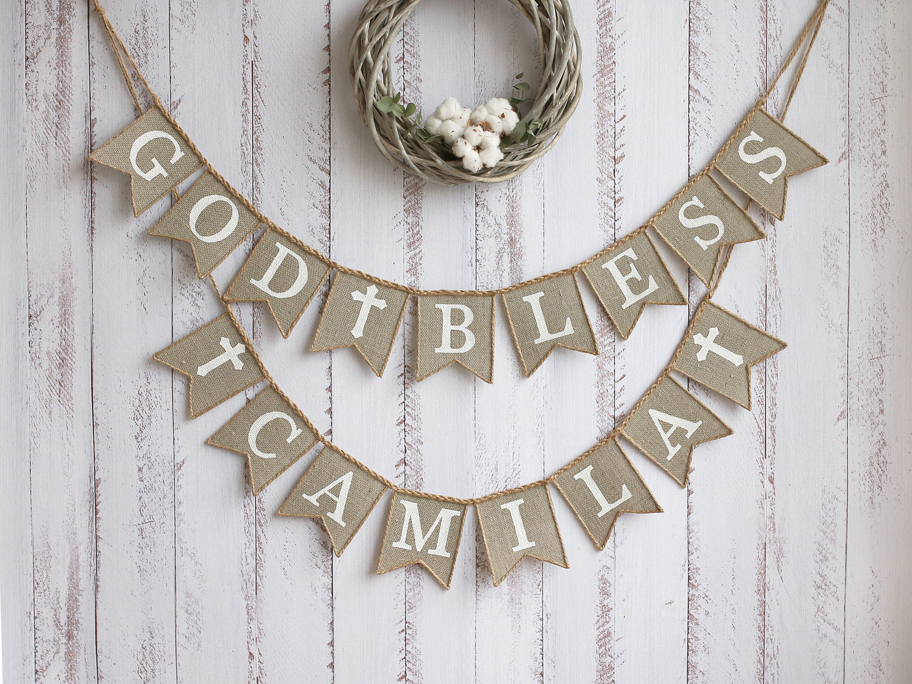 God Bless Banner Baptism Banner-Christening Banner-Communion | Etsy