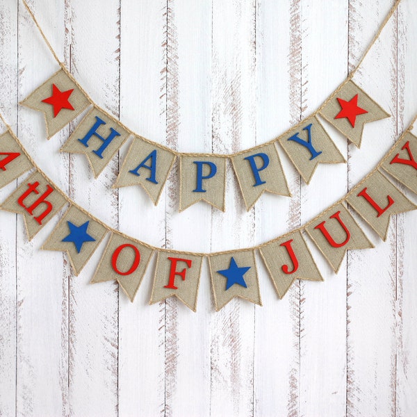 4th of July Bunting - Etsy