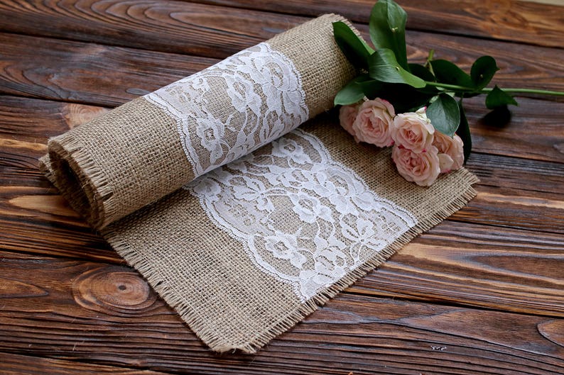 Burlap Table Runner Wedding Table Runner Table Runner - Etsy