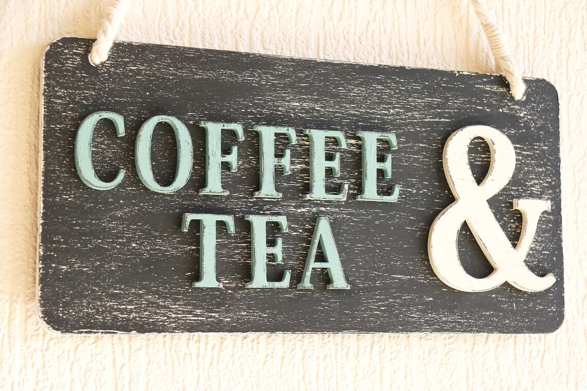 Coffee Sign Coffee Bar Coffee Bar Sign Coffee Decor | Etsy