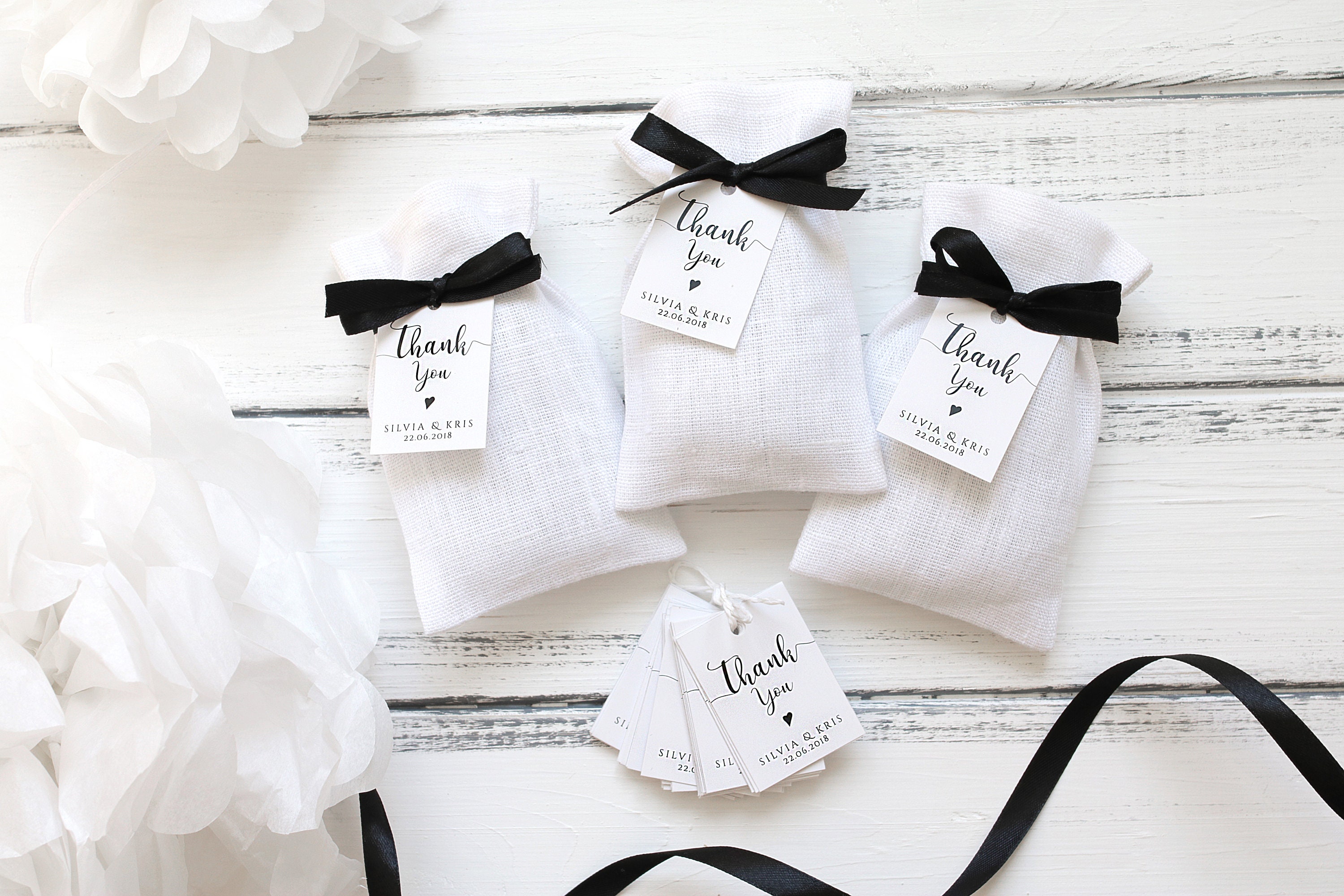 White Favor Bags, Jewelry Bags, White Wedding Candy Bags, Baptism Favor ...
