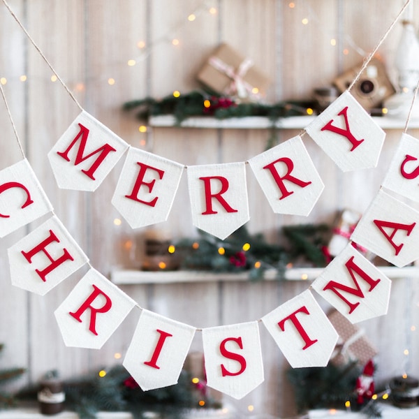 Christmas Bunting - Etsy